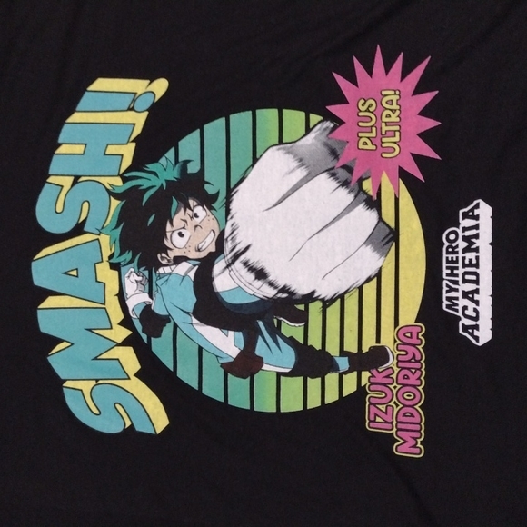 Shirts | Izuku Midoriya My Hero Academia Plus Ultra Smash Tshirt | Poshmark